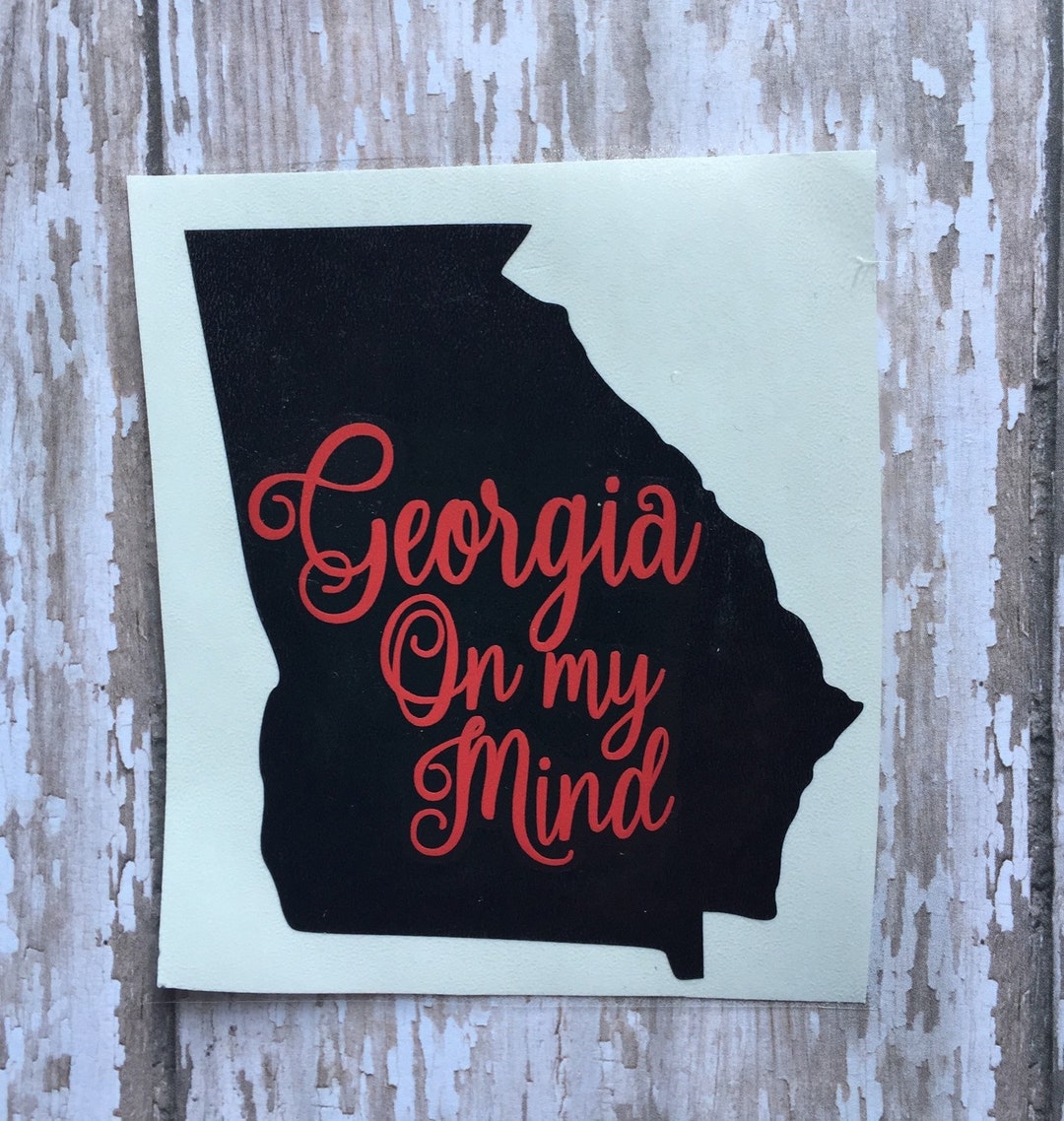 Georgia State Vinyl Decal: GA Car, Laptop, and Tumbler Sticker - Etsy