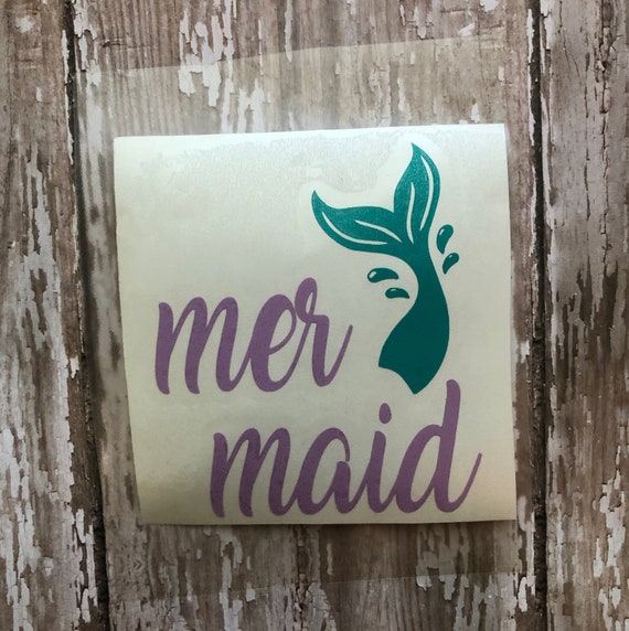 Mermaid Vinyl Sticker Decal Mermaid Sticker Decal Mermaid - Etsy