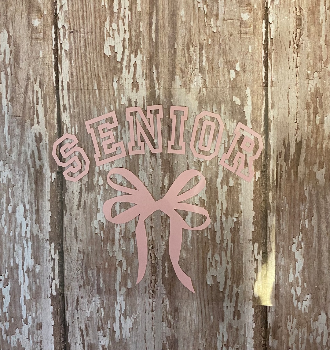 Senior Coquette Iron on Decal. DIY Senior Shirt. Graduate Iron on Decal ...