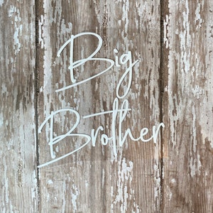 Sibling Matching Iron on Decal: Big, Middle or Little Sister or Brother ...