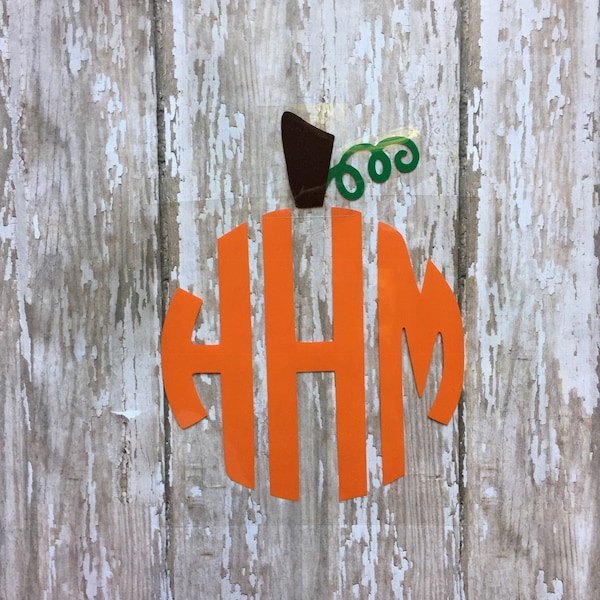 Pumpkin Monogram - Etsy