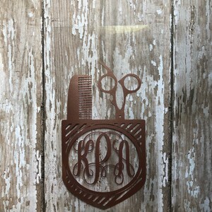 Hair Stylist Monogram Iron on Decal/ Hairdresser Monogram Iron on Decal ...