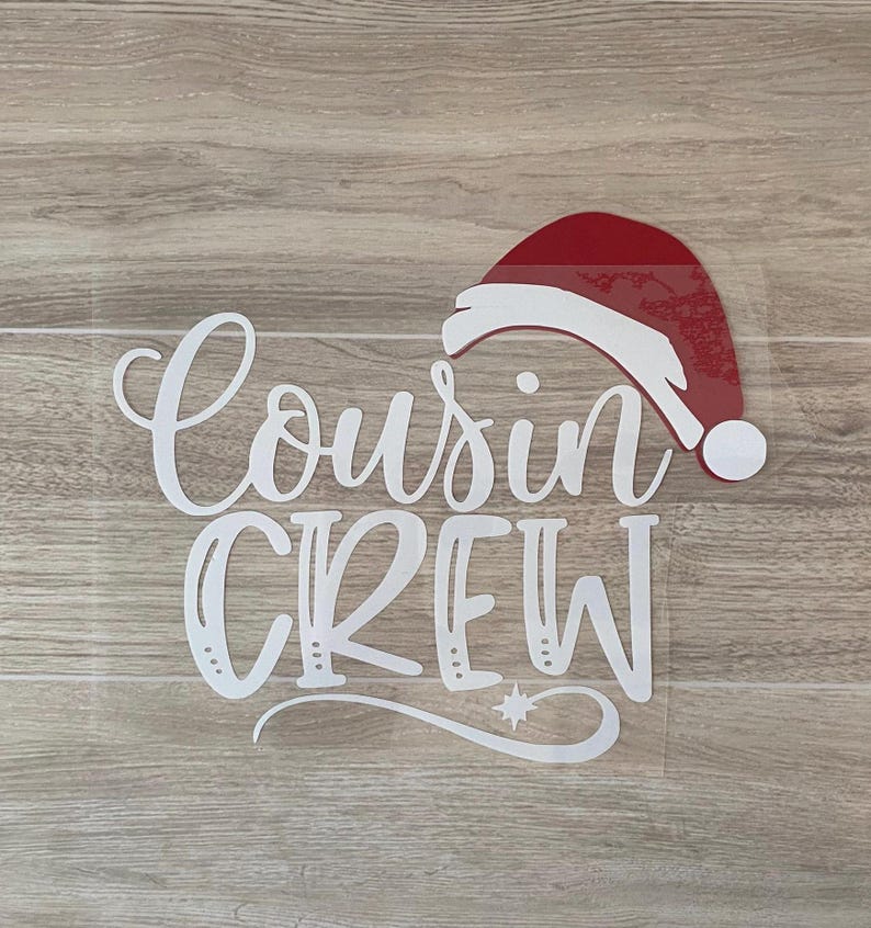 Cousin Crew Christmas Iron on Transfer: DIY Matching Shirts - Etsy