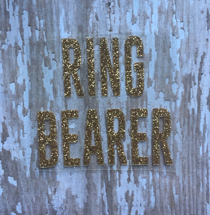 Ring Security Iron on Decal Ring Bearer Iron on Decal Ring - Etsy