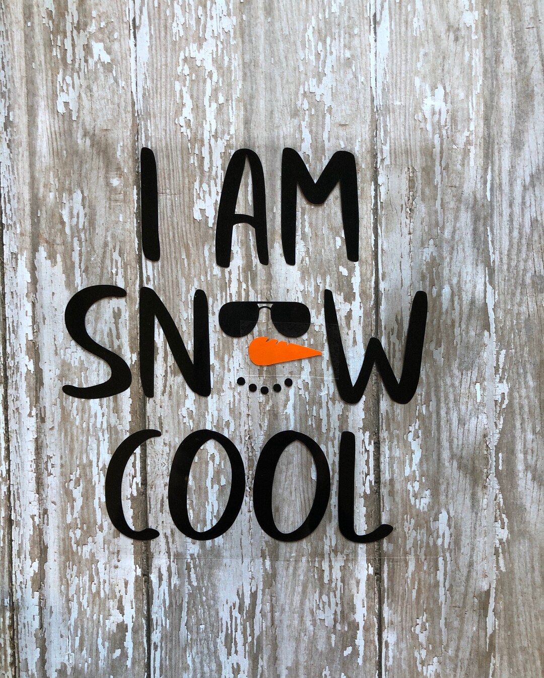 I'm Snow Cool Iron on Decal. Boy Christmas or Winter Iron On. Snowman ...