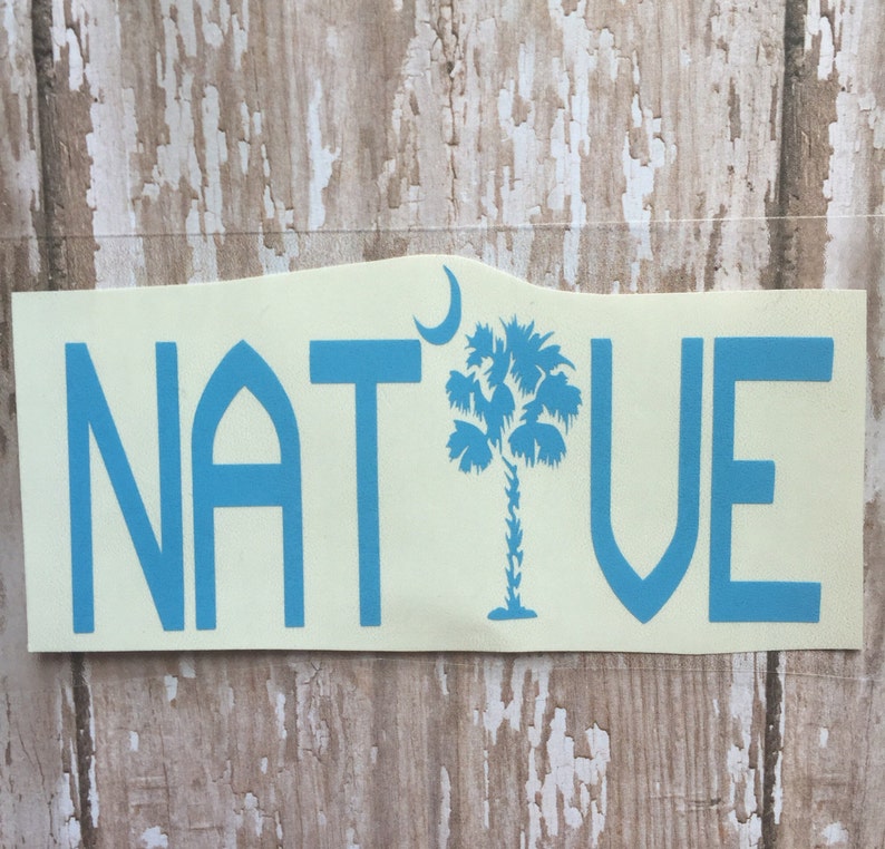 South Carolina Native Decal/ SC Car Window Decal/ SC Native - Etsy