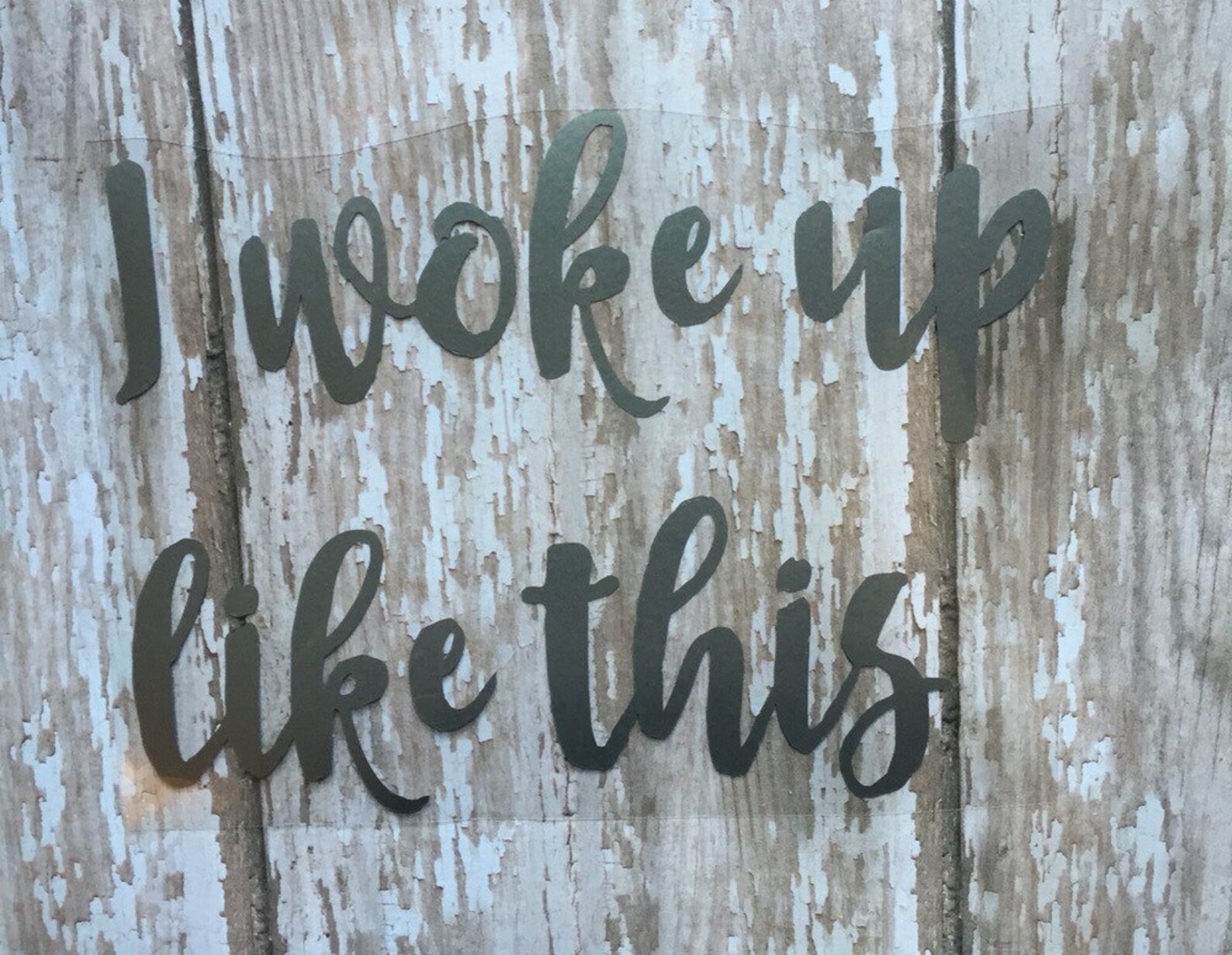 I Woke up Like This Iron on Decal/ I Woke up Like This Onesie - Etsy