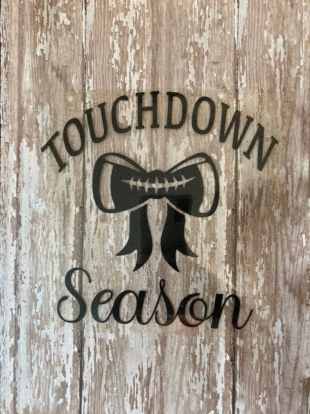 Touchdown Season Iron-on Transfer: DIY Football Bow Decal - Etsy