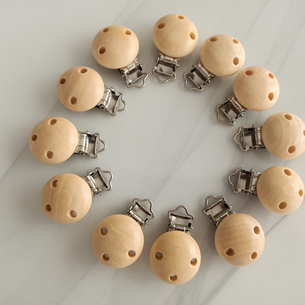 Wood Pacifier Clip - Etsy