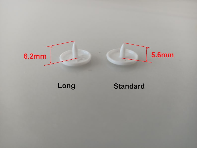 T5 KAM Snaps: Extra Long Prong Plastic Fasteners, Size 20 - Etsy