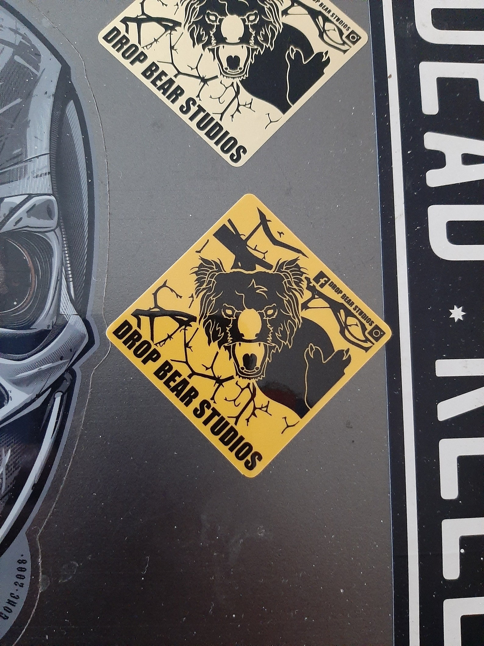 Dropbear Studios Sticker 60mm X 60mm - Etsy Sweden