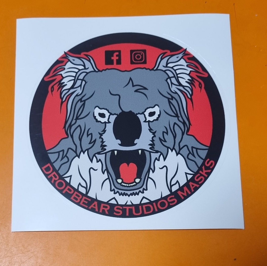 Original Dropbear Studios Masks Sticker - Etsy