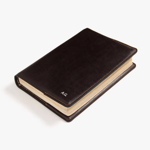 Custom Made Leather Book Cover: Personalized Full Grain Cow Hide - Etsy UK