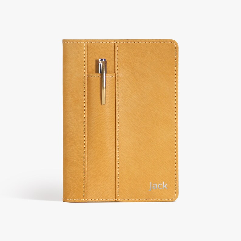 Refillable Leather Journal A6 Business Notebook Personalised - Etsy UK