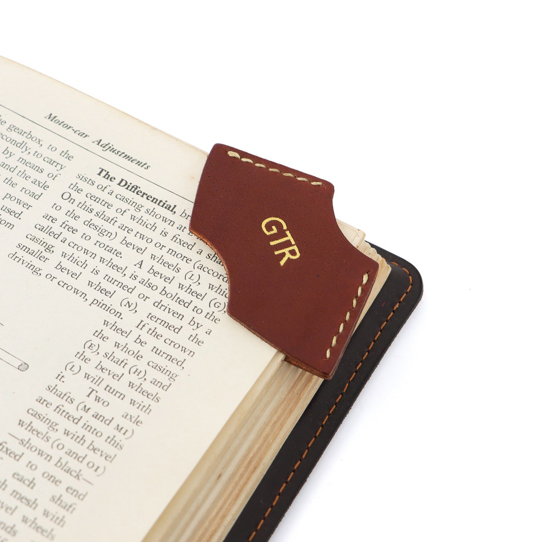 Handmade Leather Bookmark Personalised Bookmark Book Lovers - Etsy