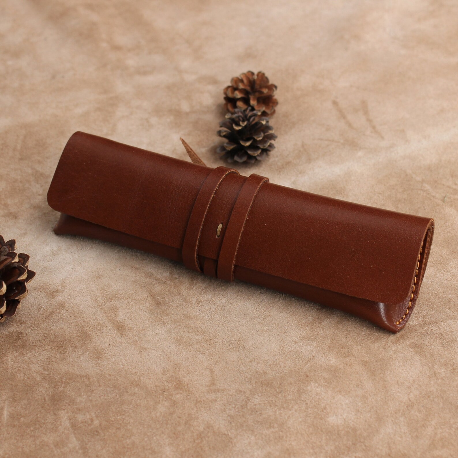 Pen Case Leather Pencil Case Wrap Design Pencil Case | Etsy