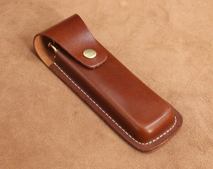 Pen Case Leather Pencil Case Business Pen Case - Etsy