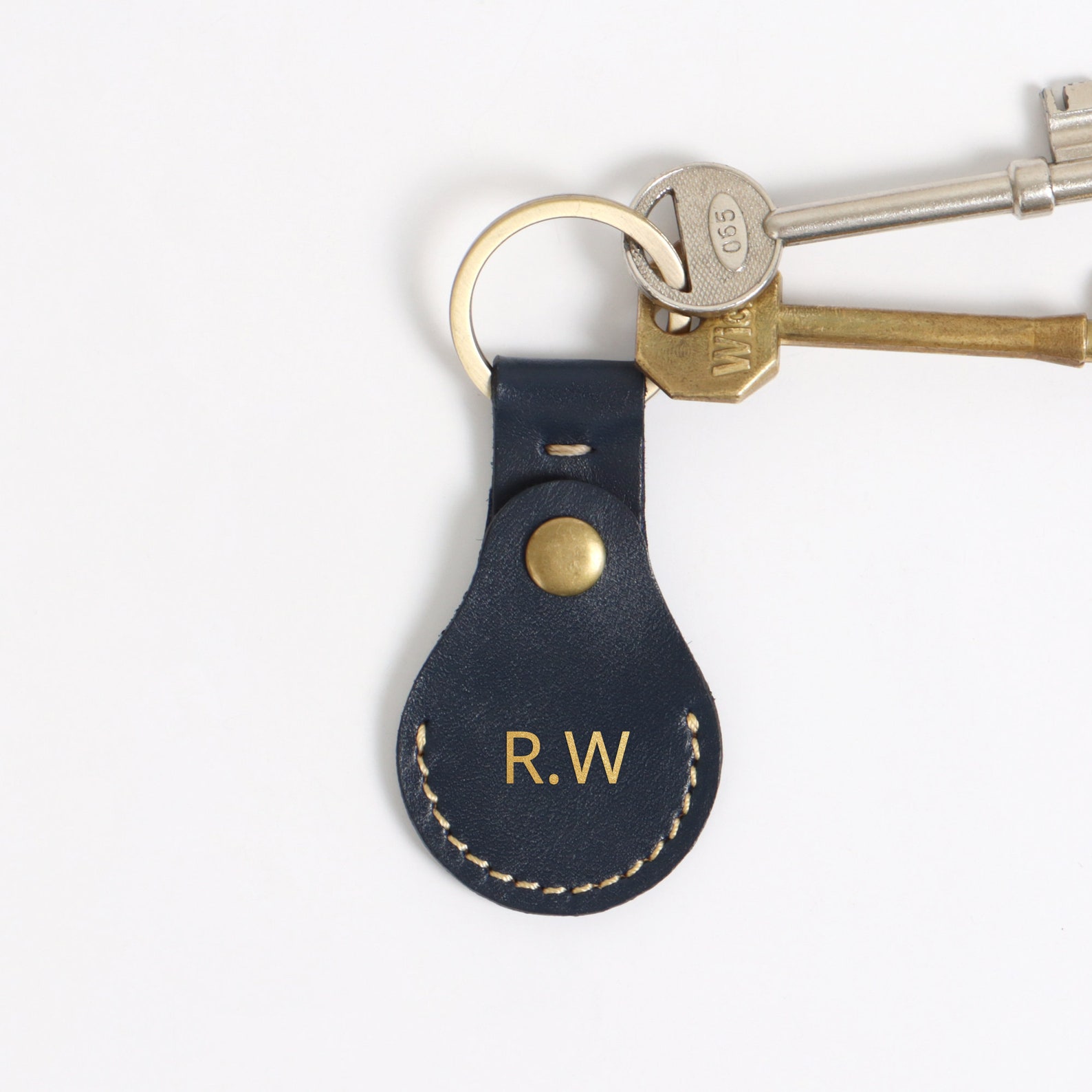 Handmade Real Leather Coin Holder Key Ring One Pound/euro Key Fob for ...