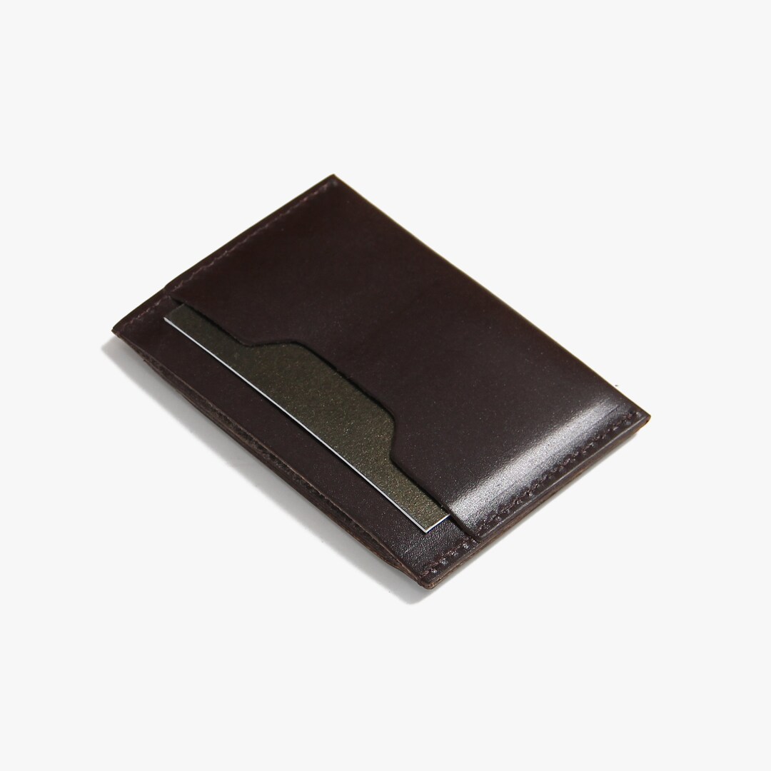 Handmade Leather Card Holder Personalized Slim Wallet - Etsy