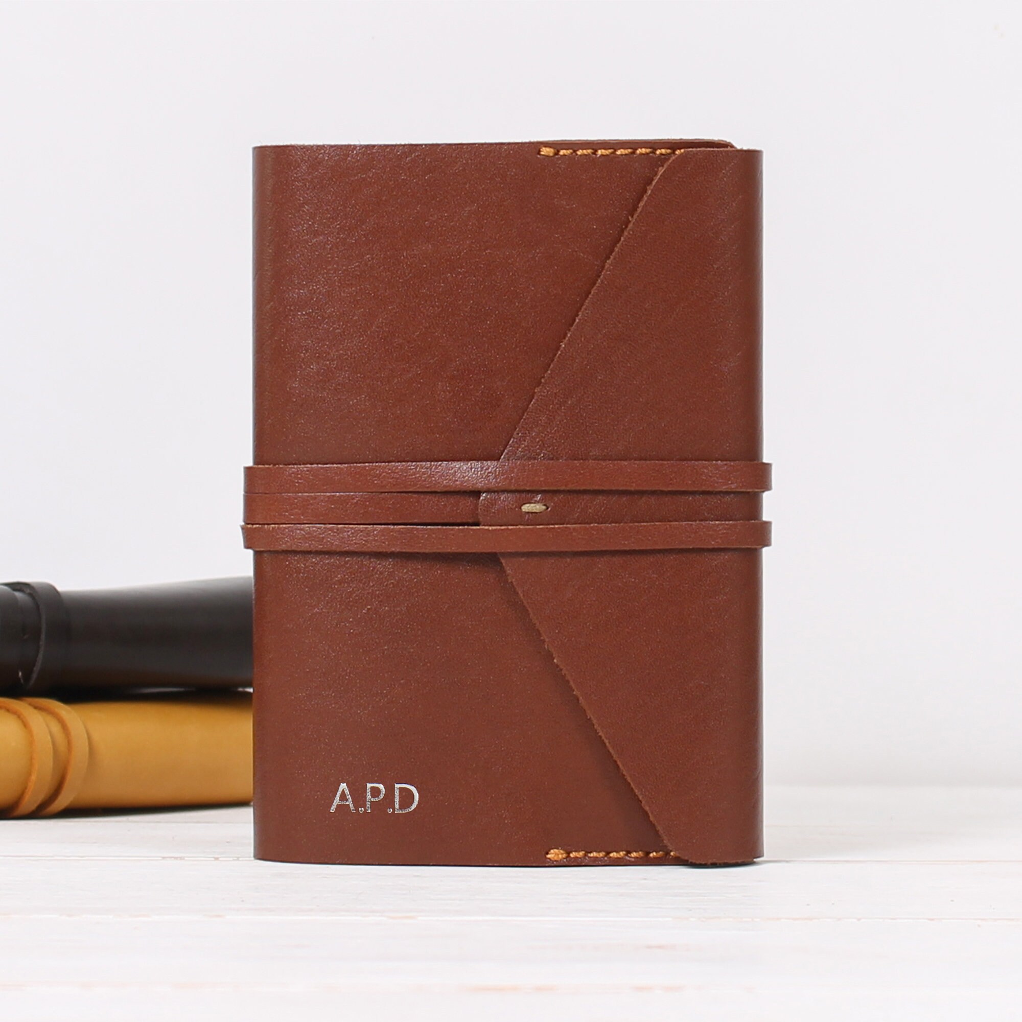 Leather Journal A6 Notebook Refillable Notebook Personalised - Etsy
