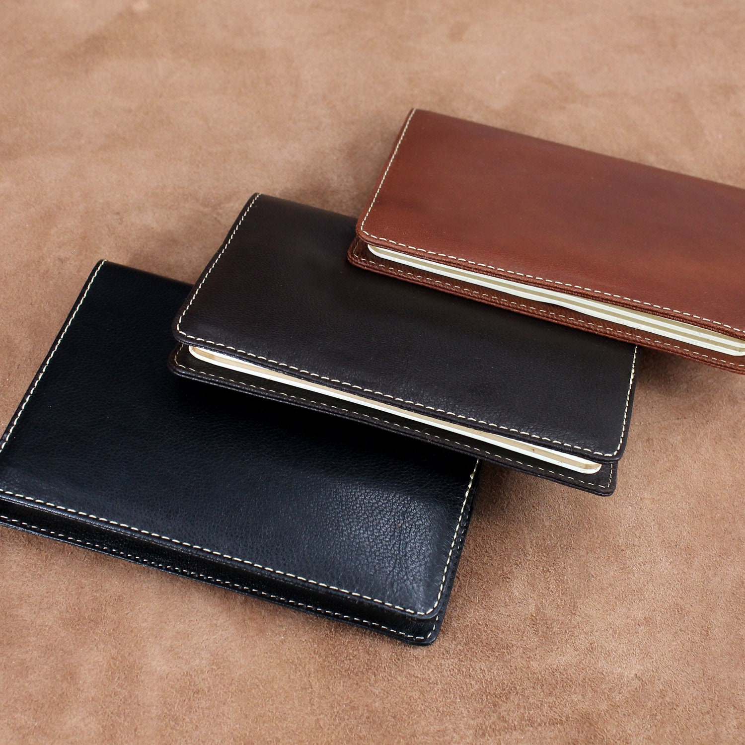 Refillable Leather Journal A6 Business Notebook Personalised - Etsy UK