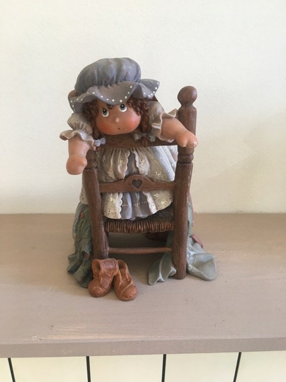Cuqui figure / ceramic cuqui figure / girl cuqui figure / | Etsy
