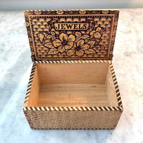 Pyrography Box - Etsy