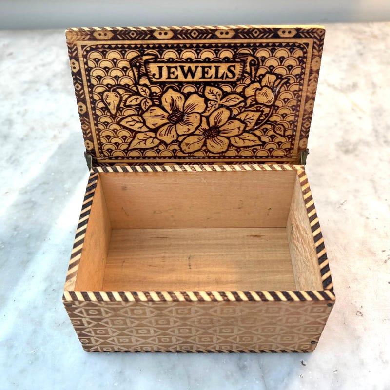 Pyrography Box - Etsy