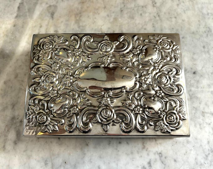 Godinger Silver Plated Jewelry Box - Etsy
