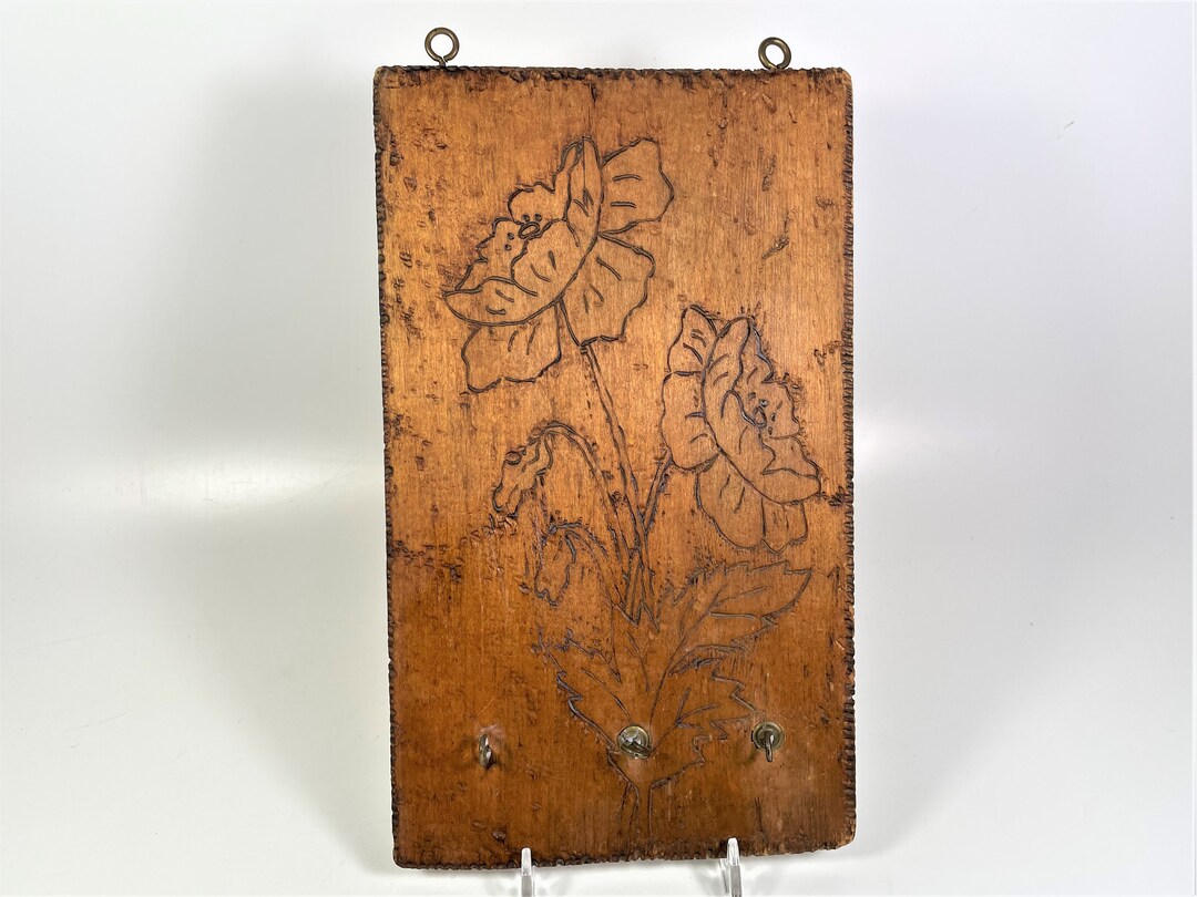 Pyrography Key Holder - Etsy