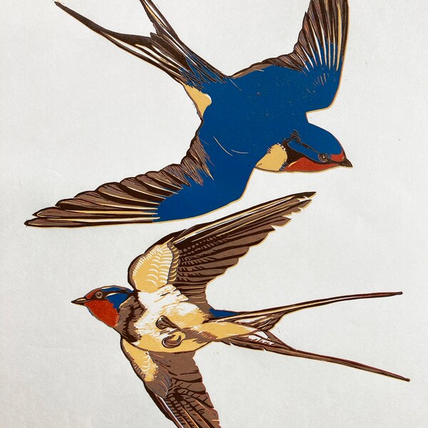 Swallow in Flight - Etsy