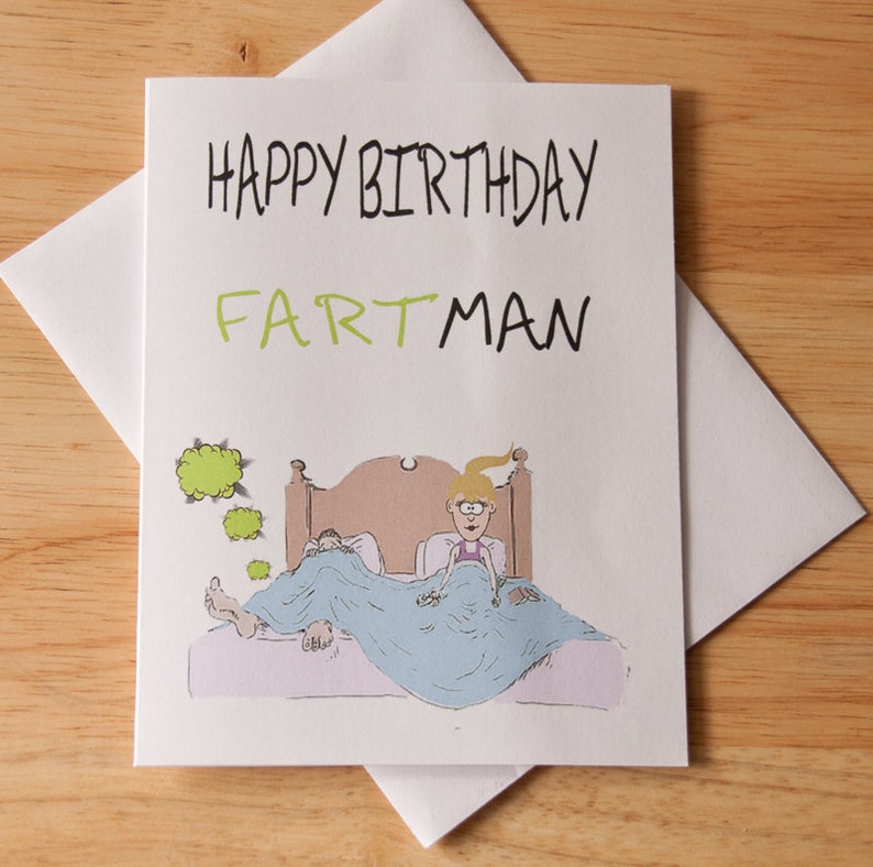 Funny Fart Birthday Card for Him: Gag Gift - Etsy