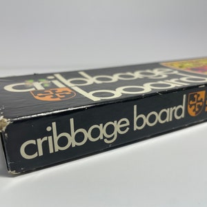 Vintage 60s Cribbage Board Wooden in Pox With Instructions E S Lowe - Etsy