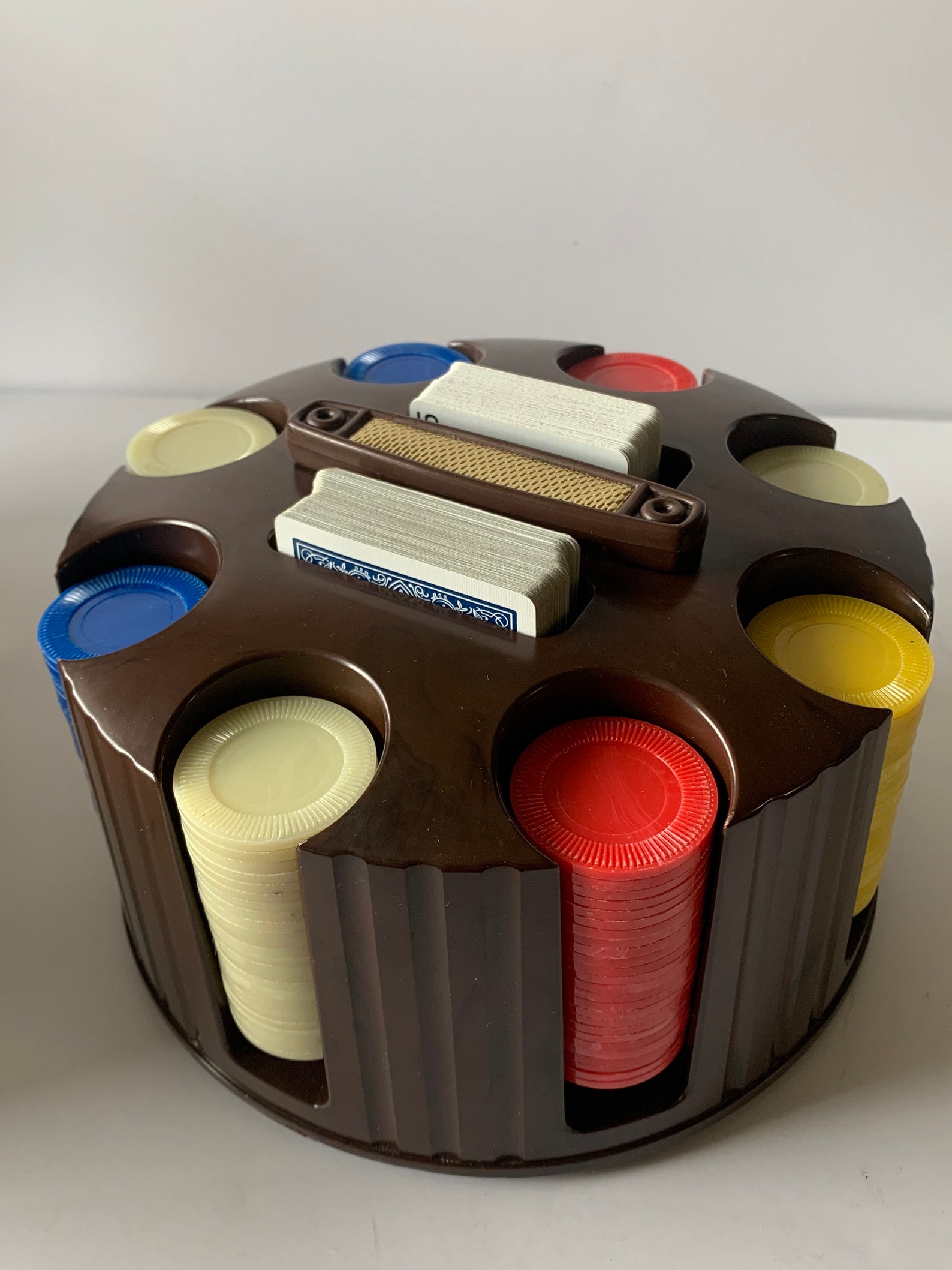 Vintage Revolving Poker Rack, Pleastantime Games, Father's Day, Games ...