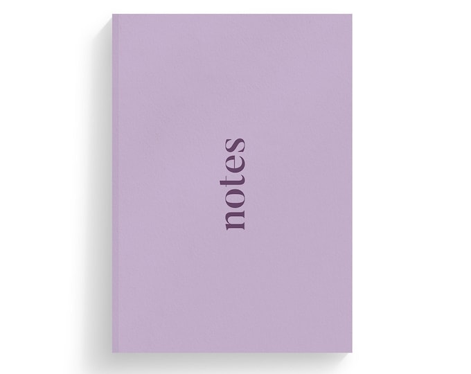 Lavender Notes Notebook A5 Size 100% Recycled Funds Girls Education ...