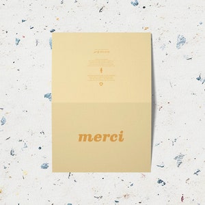 Simple Merci Card A6 Size 100% Recycled Funds Girls - Etsy
