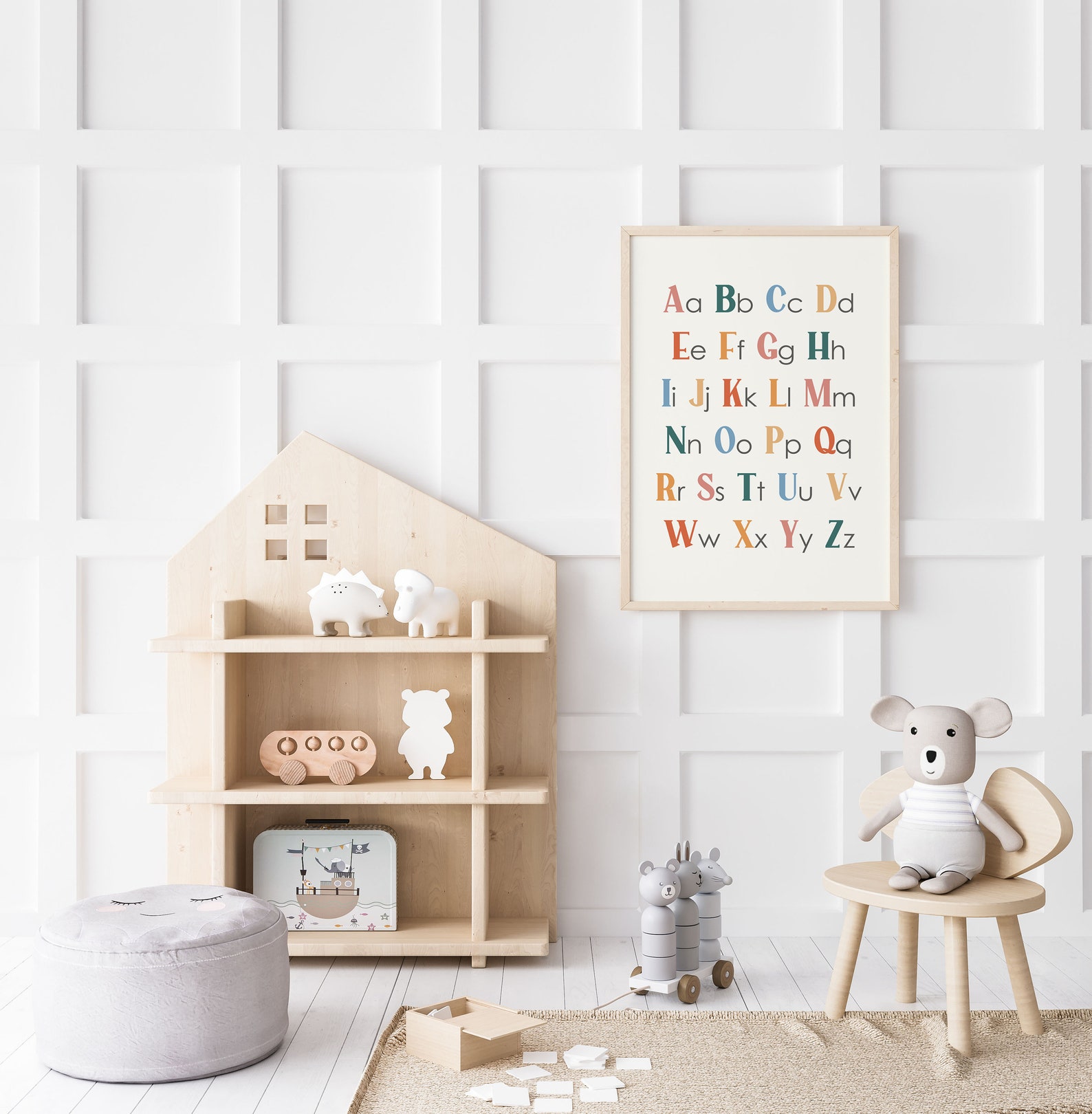 Alphabet Big and Small Print Printable Wall Art ABC Poster | Etsy Australia