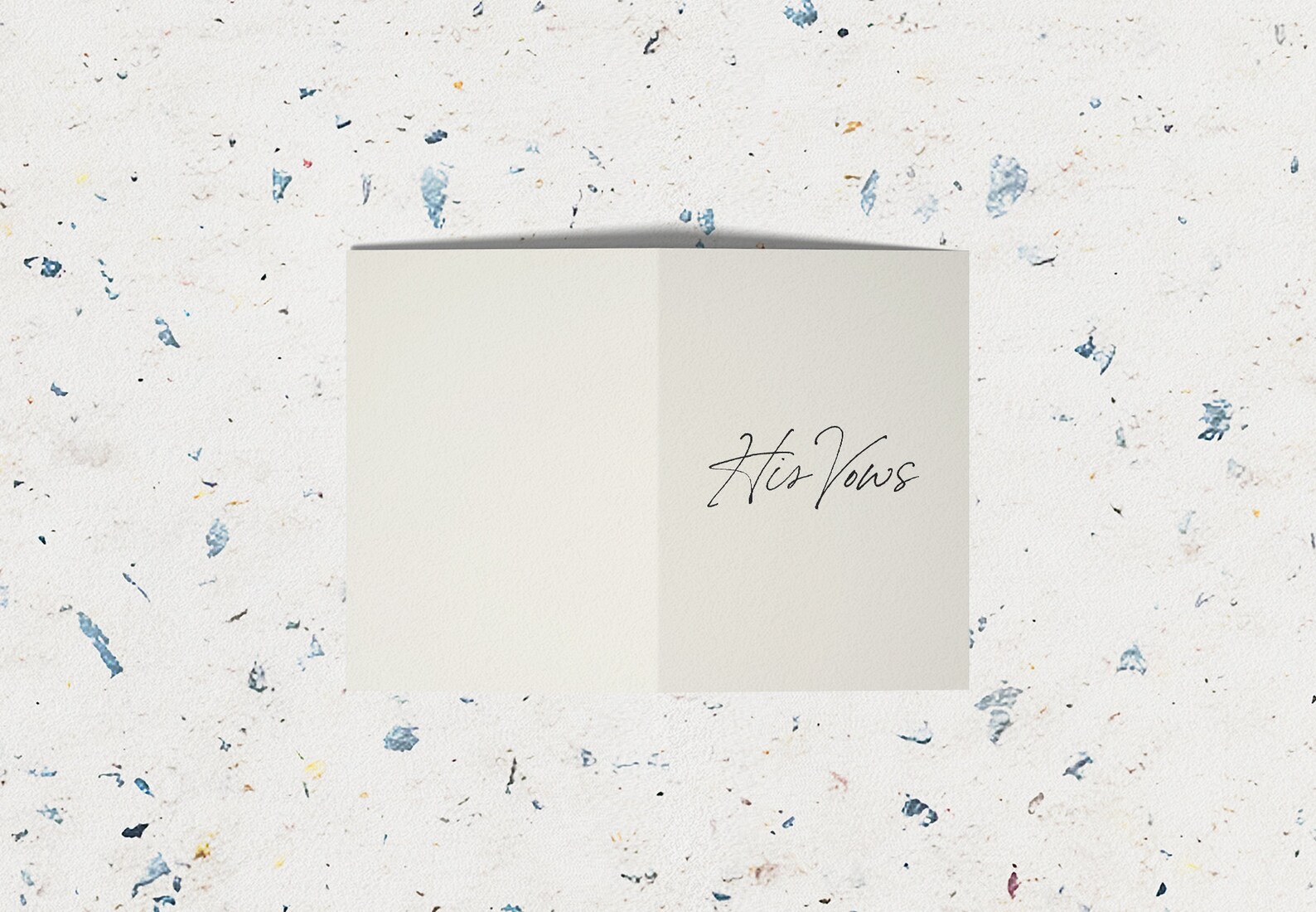 His Vows Her Vows Cards Personal Wedding Vow Cards 100% - Etsy