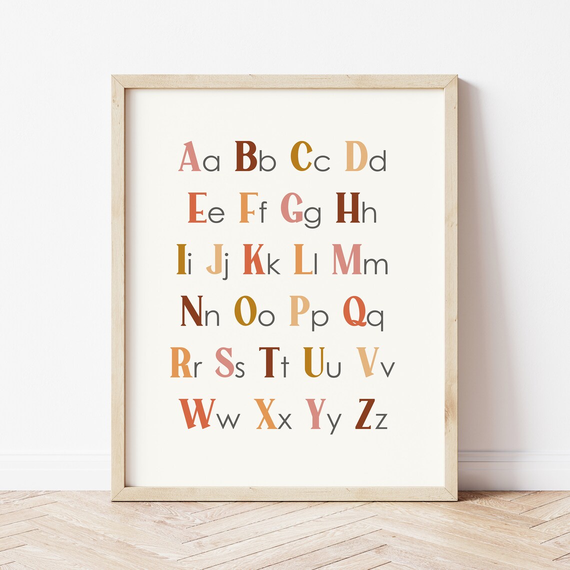 Alphabet Big and Small Print Printable Wall Art ABC Poster - Etsy