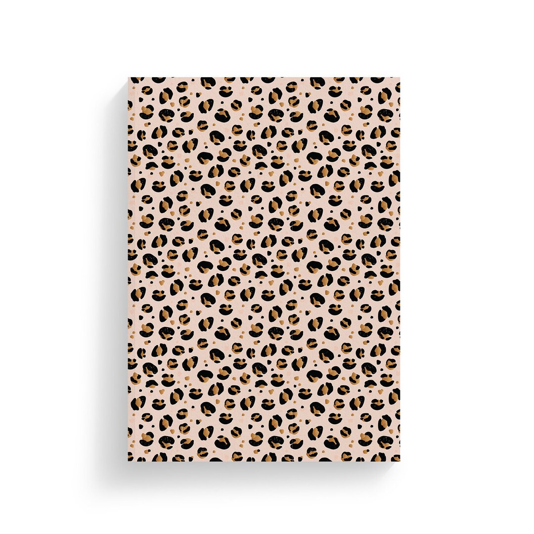 Leopard Print Notebook A5 Size 100% Recycled Funds Girls - Etsy