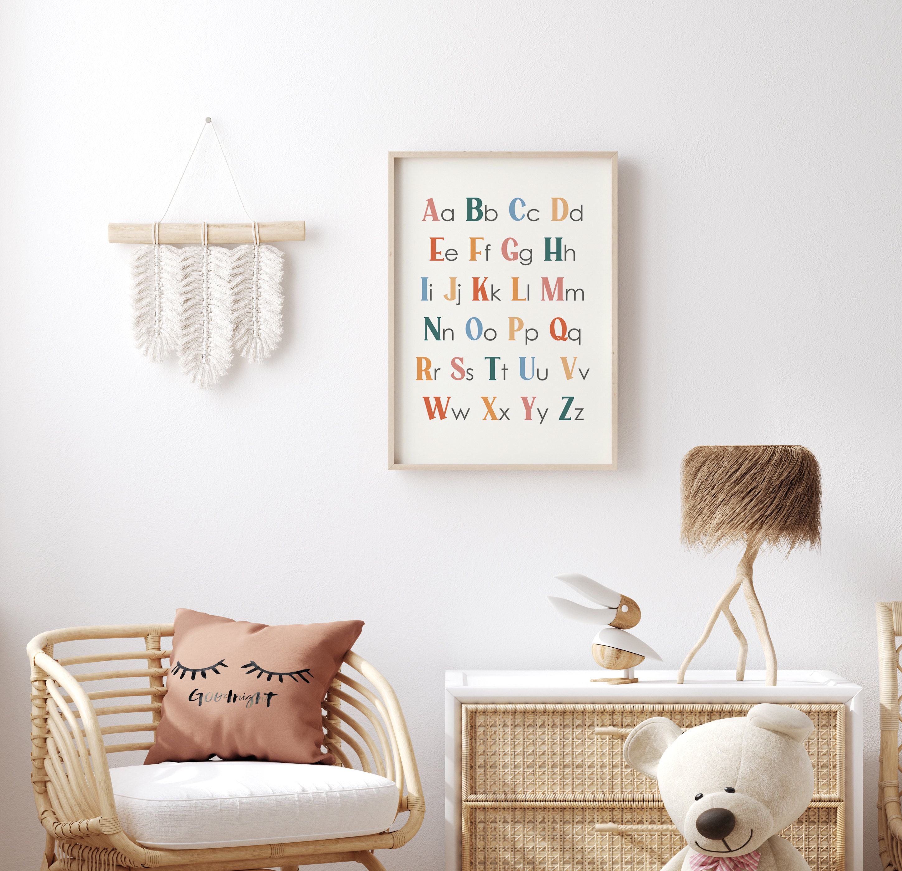 Alphabet Big and Small Print Printable Wall Art ABC Poster | Etsy Australia