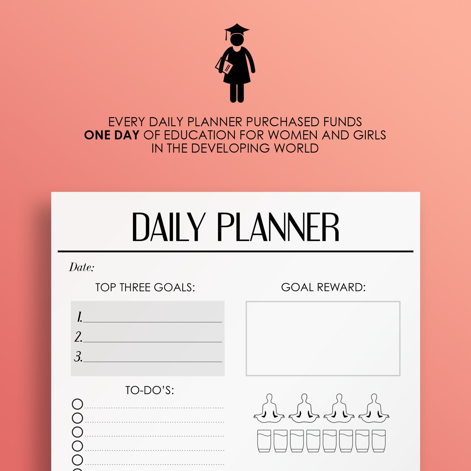 Daily Planner Printable A4/a5/letter Size Organiser - Etsy