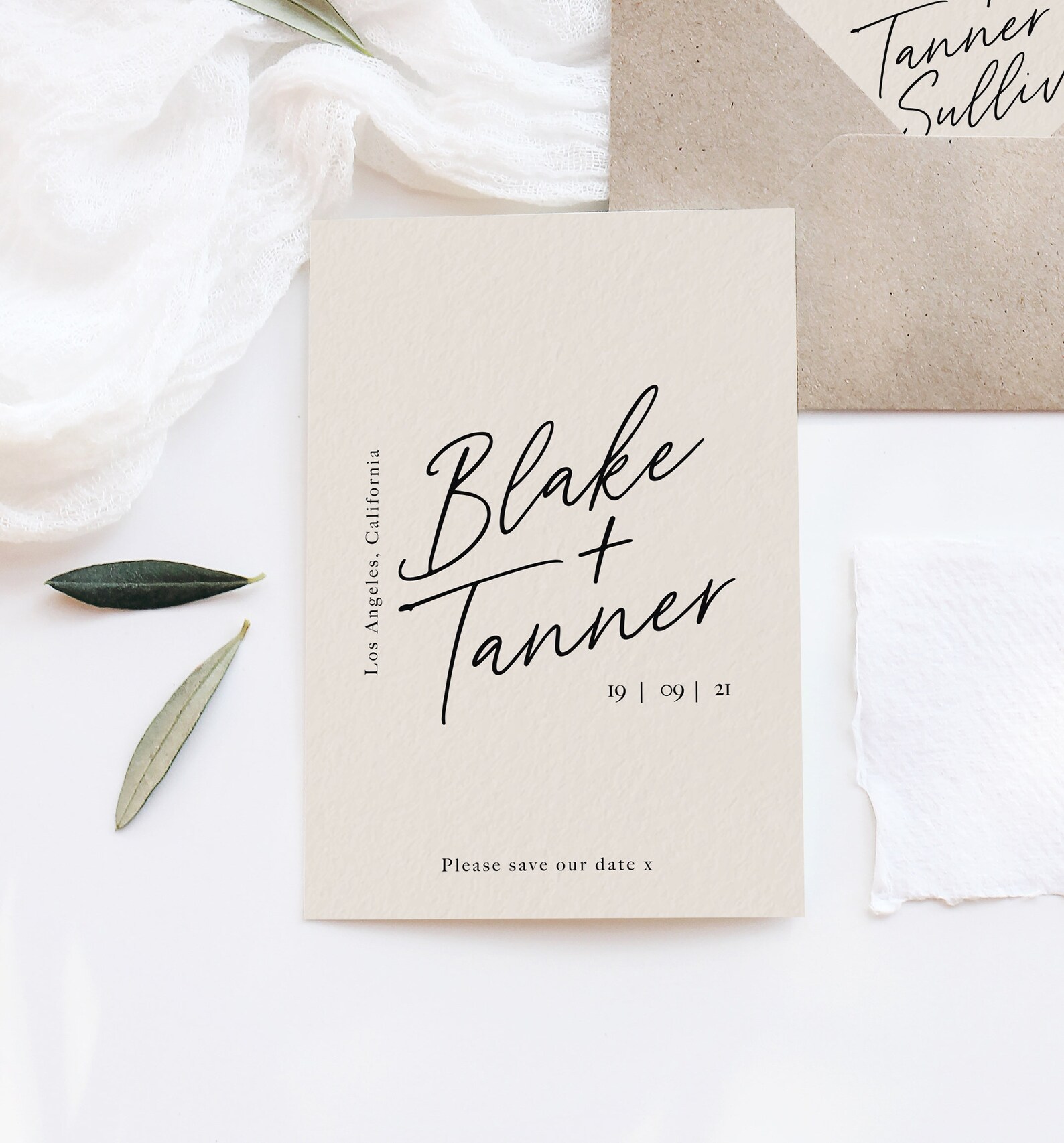 Soft Cursive Save the Date Card 100% Recycled Funds Girls - Etsy Australia