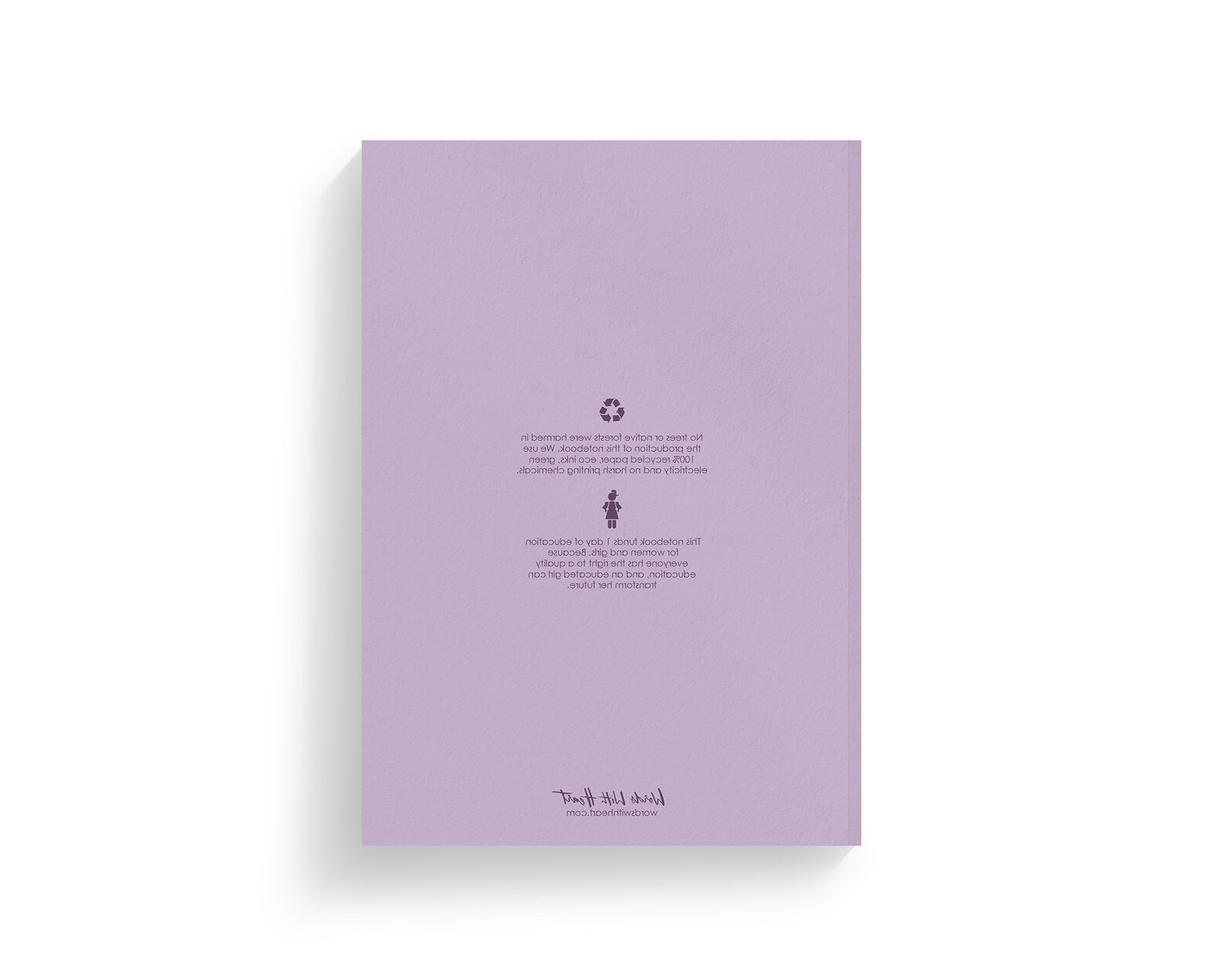 Lavender Notes Notebook A5 Size 100% Recycled Funds - Etsy Australia