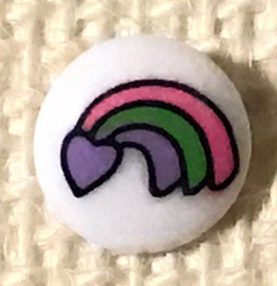 Vintage JHB rainbow Heart 15 of Buttons Great for - Etsy