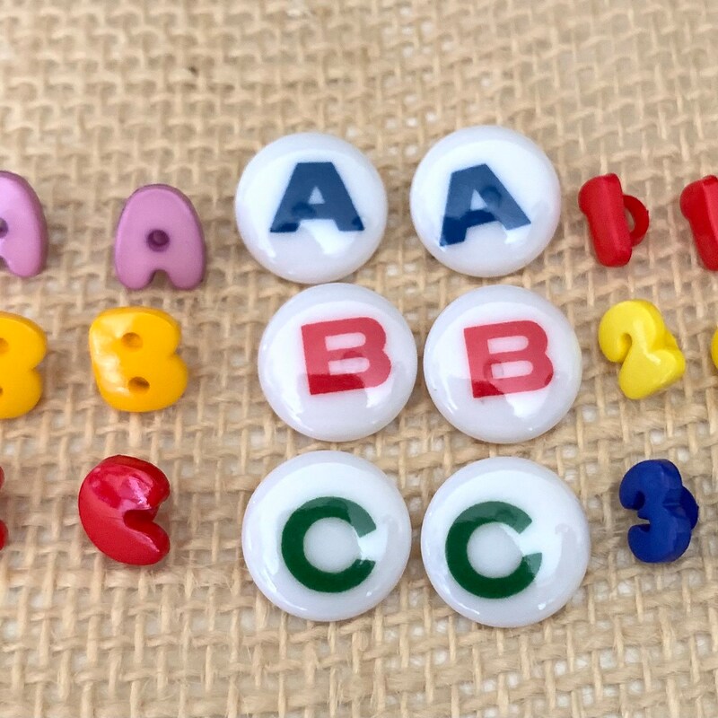 Alphabet Buttons - Etsy