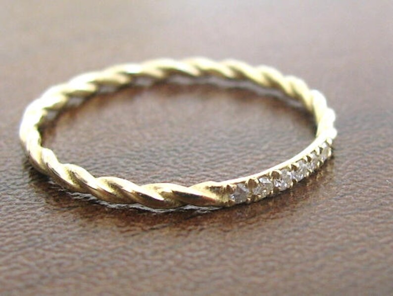 Simple Wedding Ring Diamond Simple Engagement Ring Wedding | Etsy