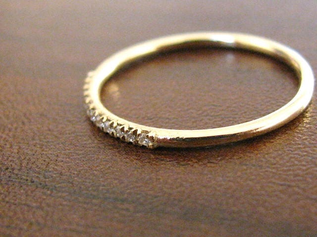 Wedding Ring Diamond Solid Gold Diamond Engagement Ring | Etsy