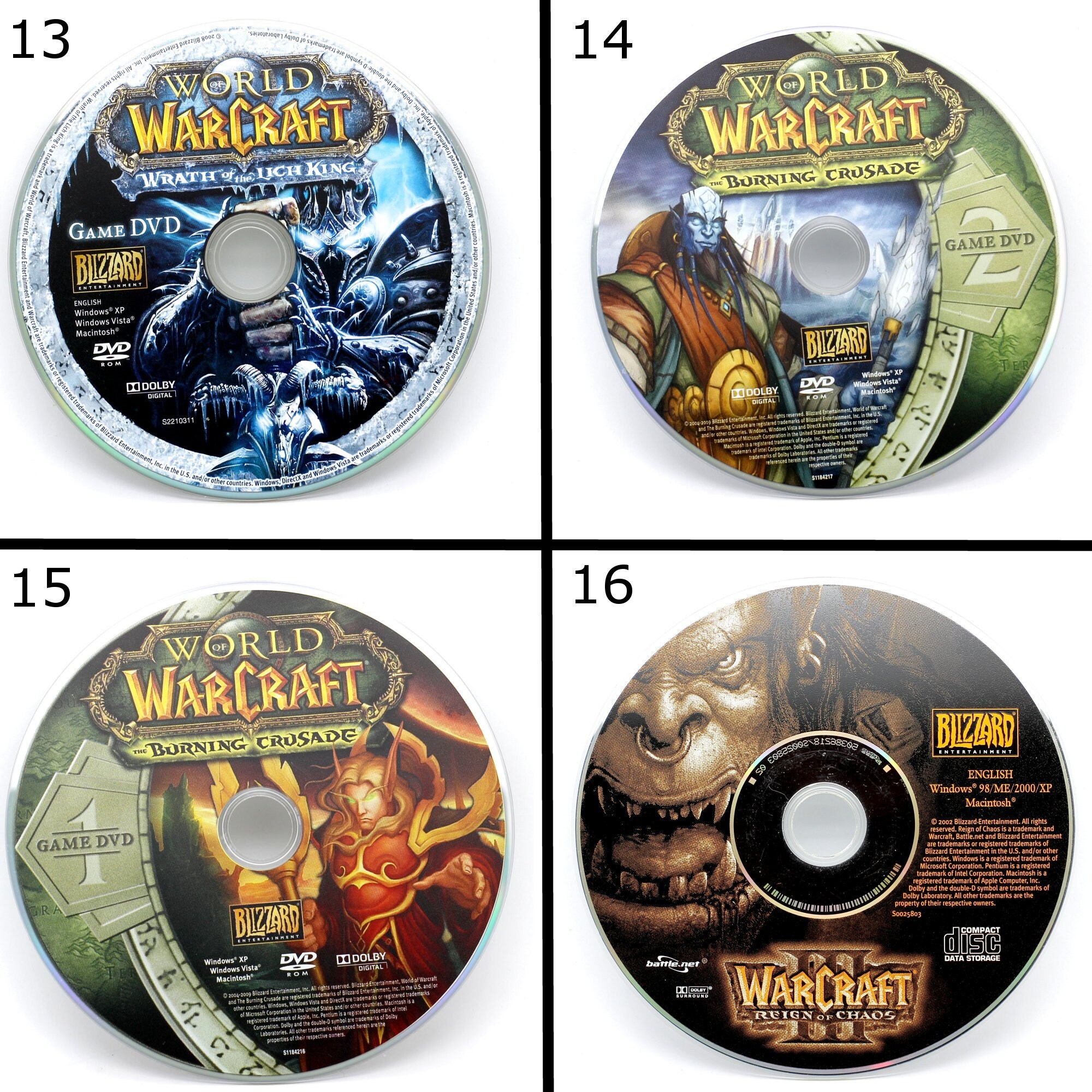 World of Warcraft PC Upcycled DVD Disc Clock Video Game Gift | Etsy