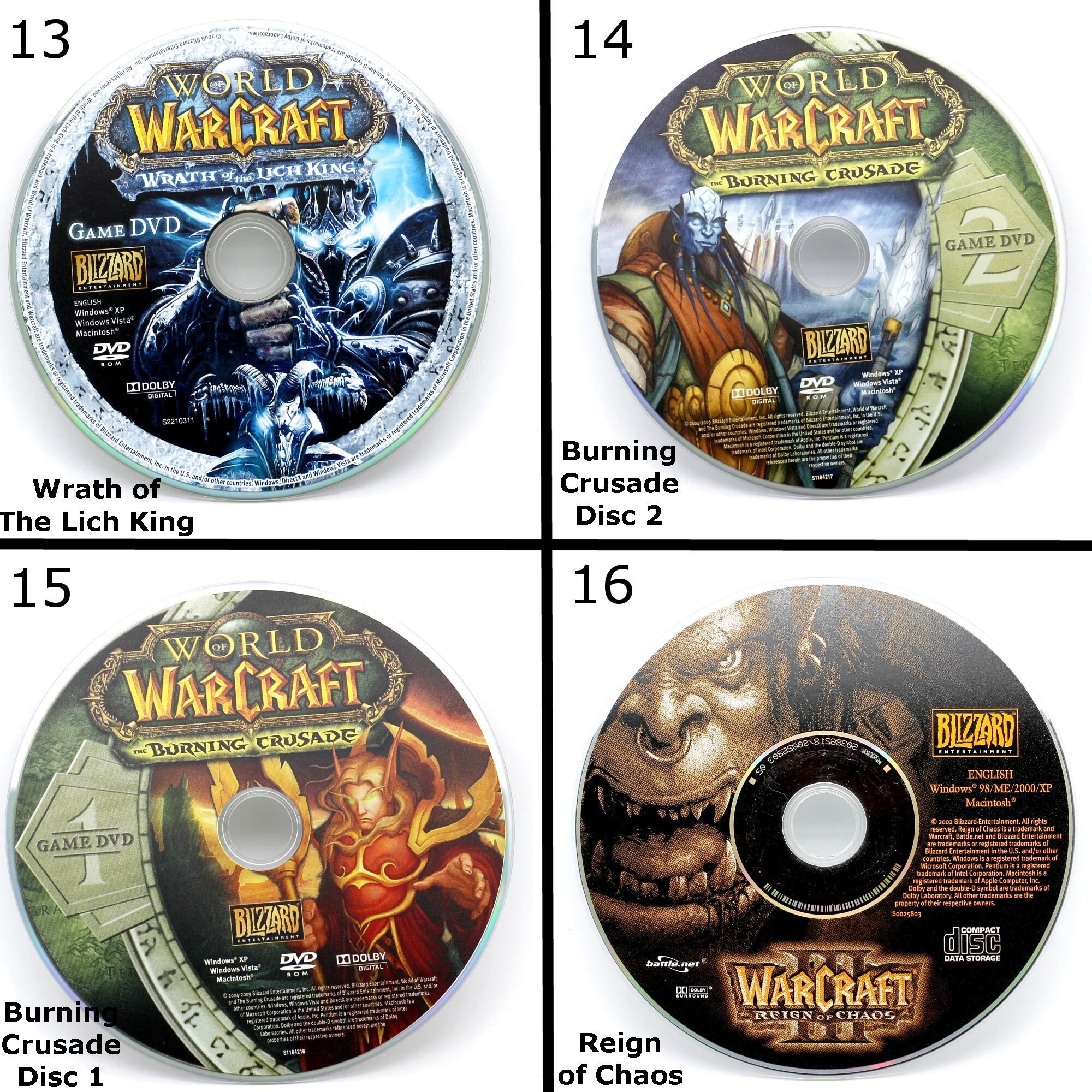 World of Warcraft PC Upcycled DVD Disc Clock Video Game Gift - Etsy
